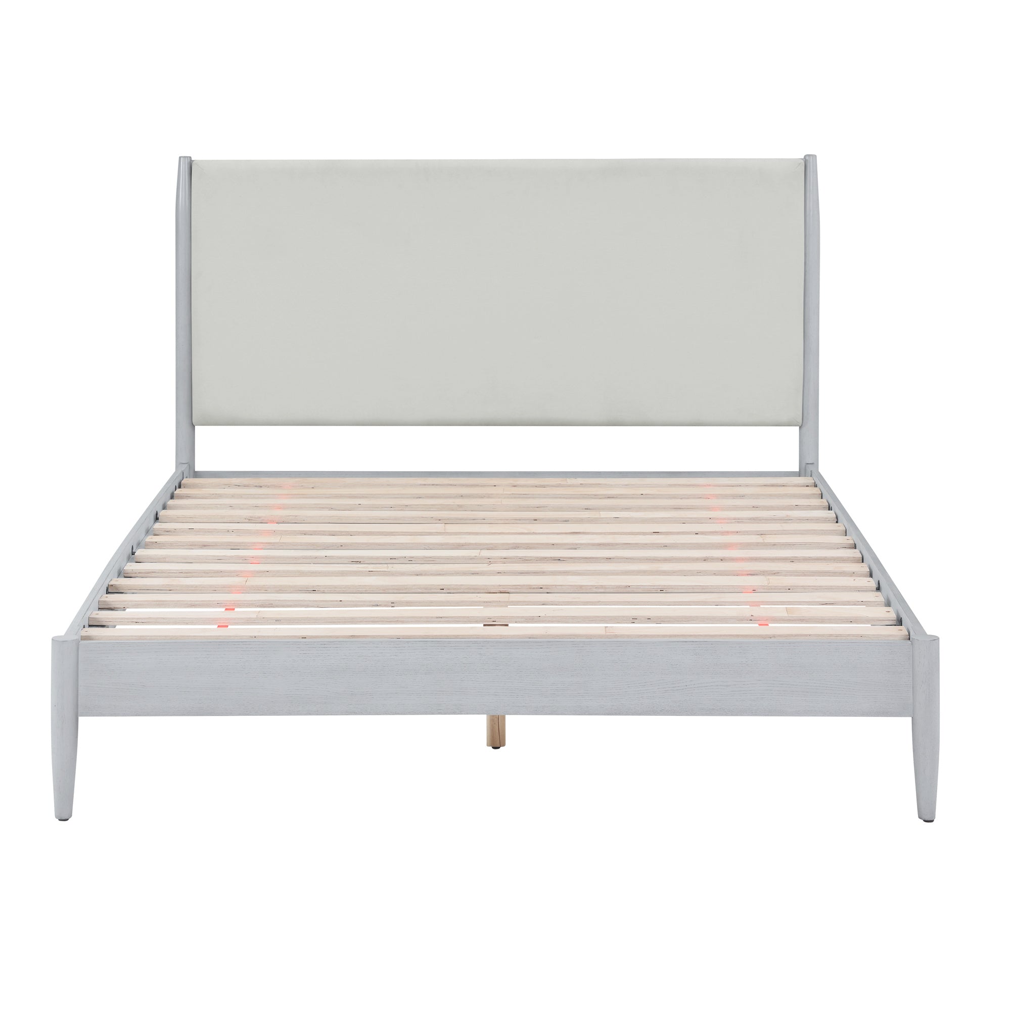 Infinity Del Mar Upholstered Platform White Bed