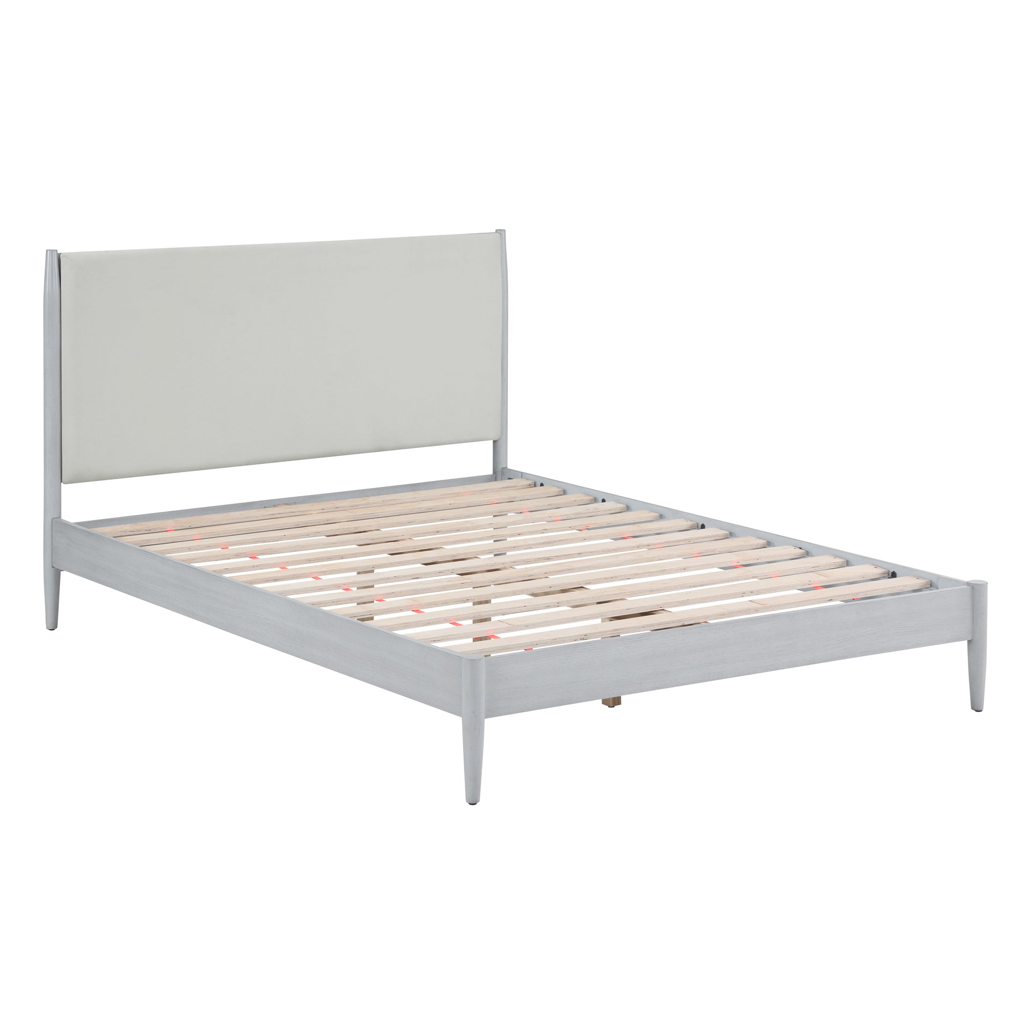 Infinity Del Mar Upholstered Platform White Bed